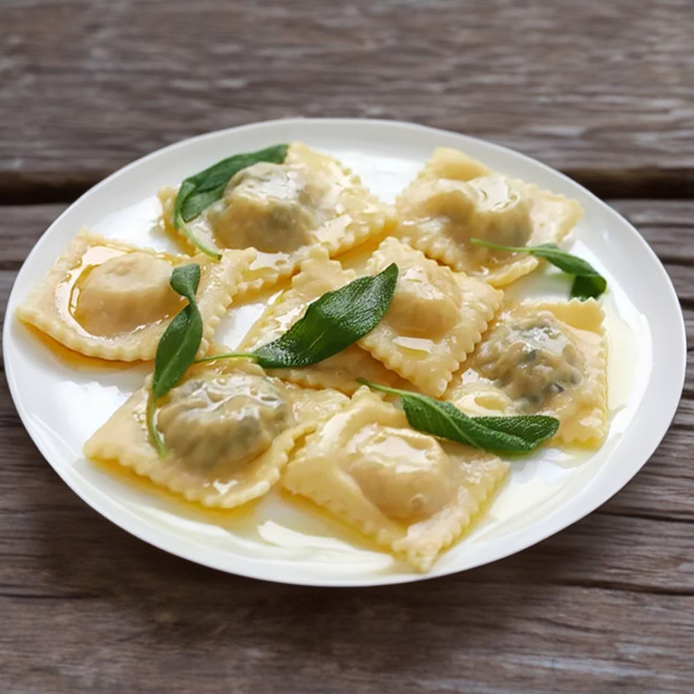 4 Ravioli Butter and Sage - Island of Food